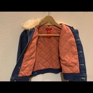 Blue Asphalt | Jackets & Coats | Vintage Denim Jean Jacket Faux Fur ...